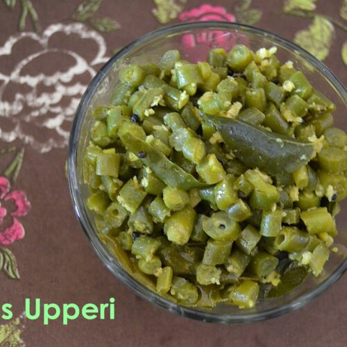 French Beans Upperi/ Stir Fry - The Big Sweet Tooth