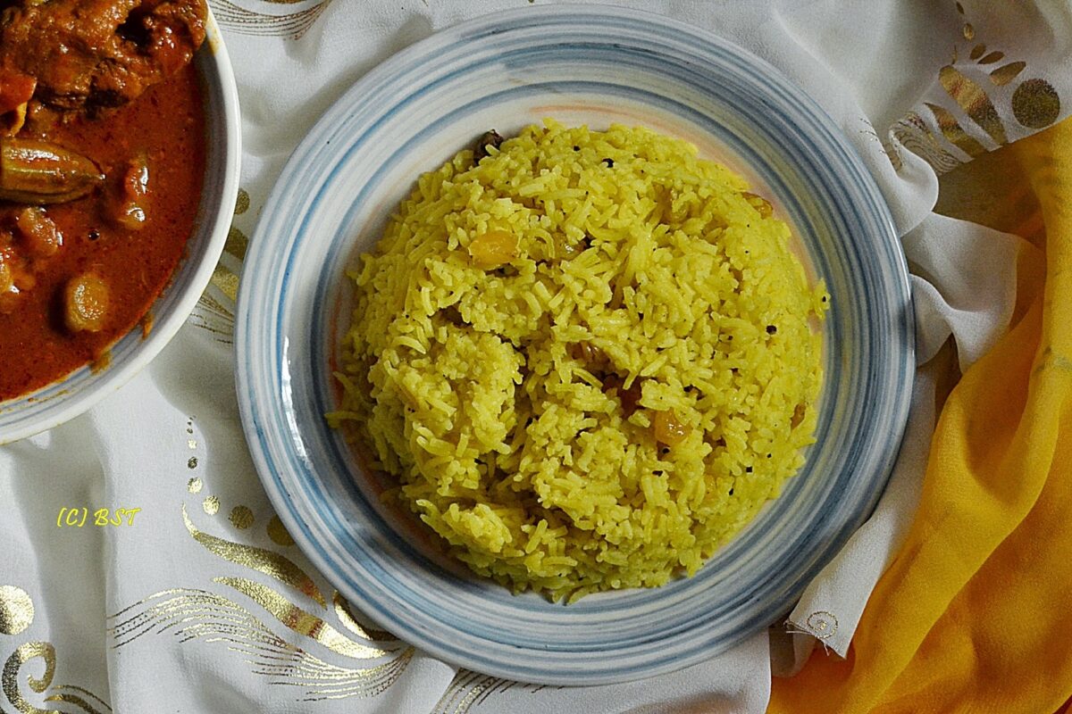 Middle Eastern Yellow Rice - The Big Sweet Tooth