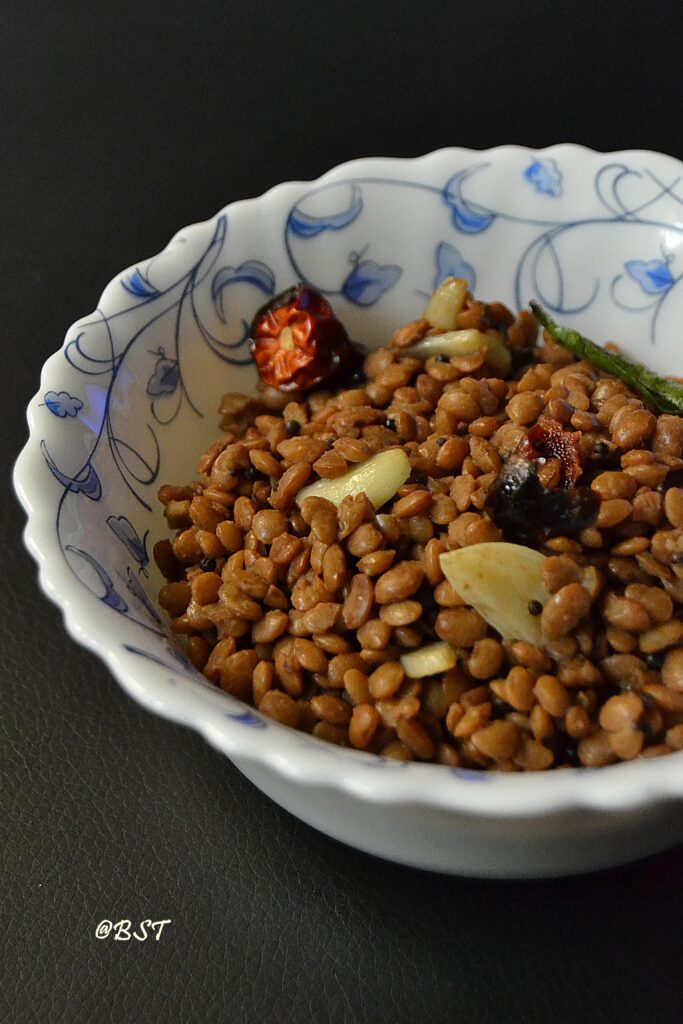 Muthira Varuthathu ~ Horsegram Stir Fry - The Big Sweet Tooth