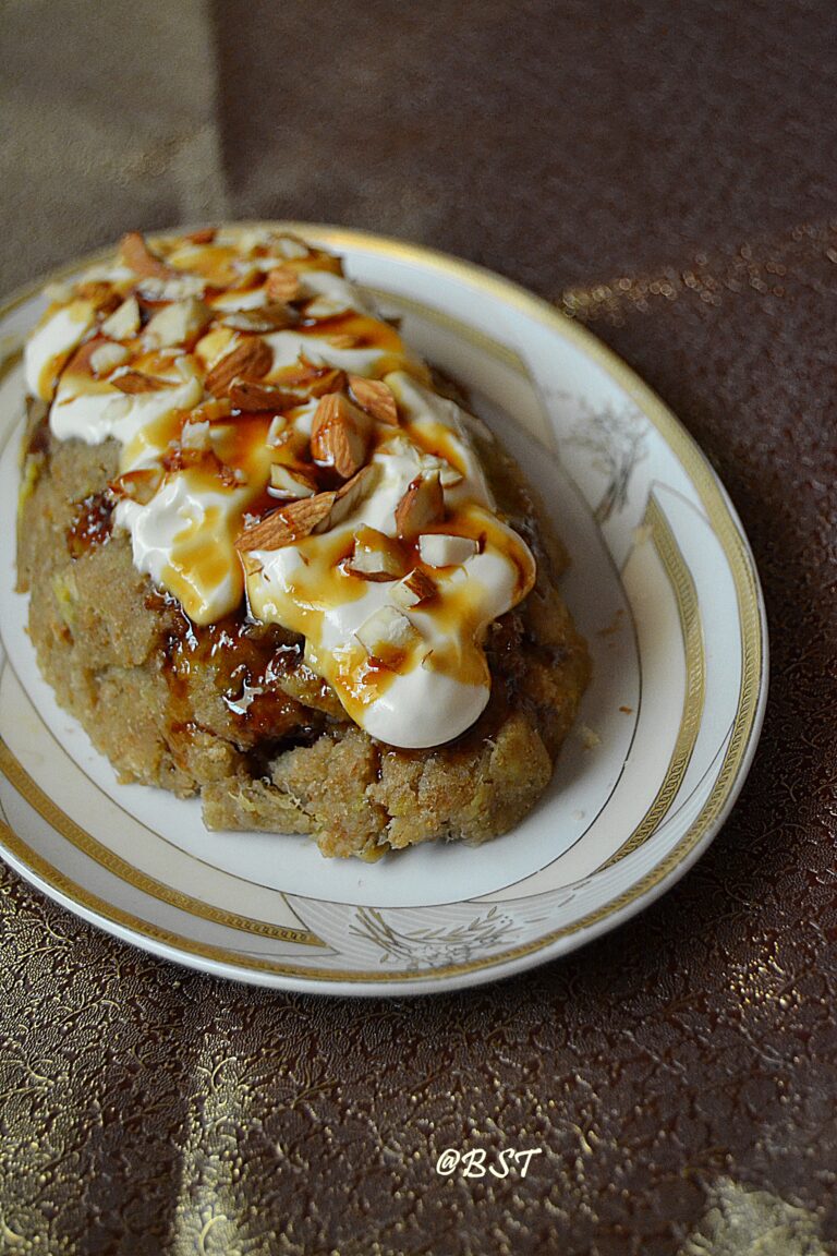 Masoub ~ Saudi Banana Bread Mash - The Big Sweet Tooth