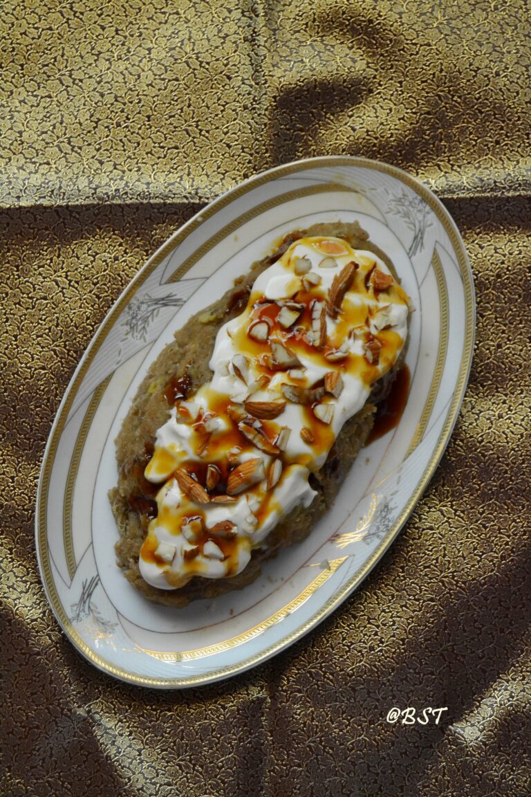 Masoub ~ Saudi Banana Bread Mash - The Big Sweet Tooth