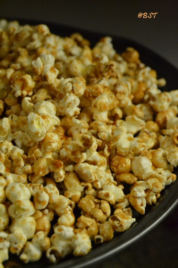 Baked Caramel Popcorn - The Big Sweet Tooth