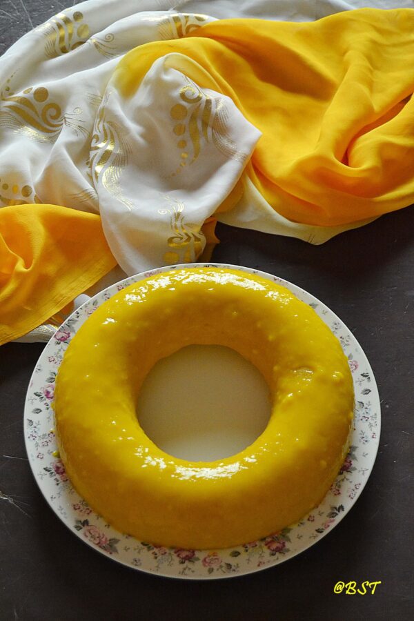 Classic Yellow Cake with Mango Glaze - The Big Sweet Tooth