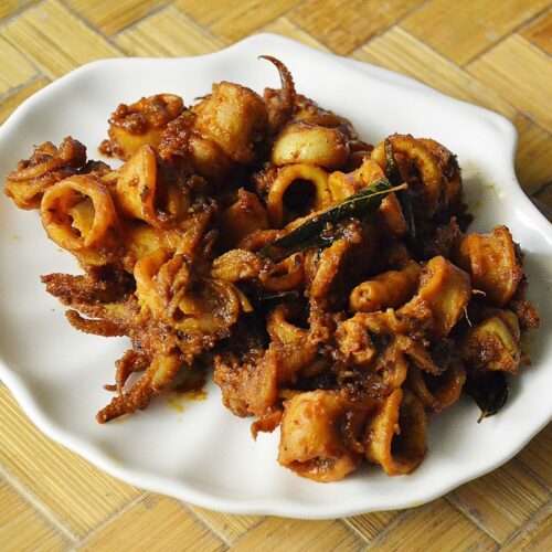 Koonthal Porichathu ~ Malabar Squid Fry - The Big Sweet Tooth