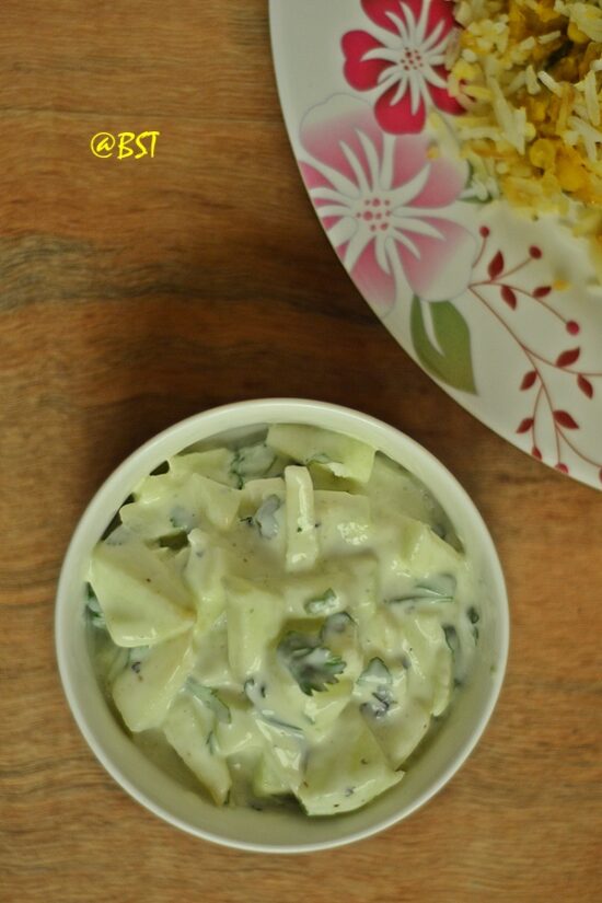 Green Apple Raita - The Big Sweet Tooth