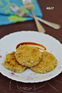 Baked Mushroom Patties/ Cutlets - The Big Sweet Tooth