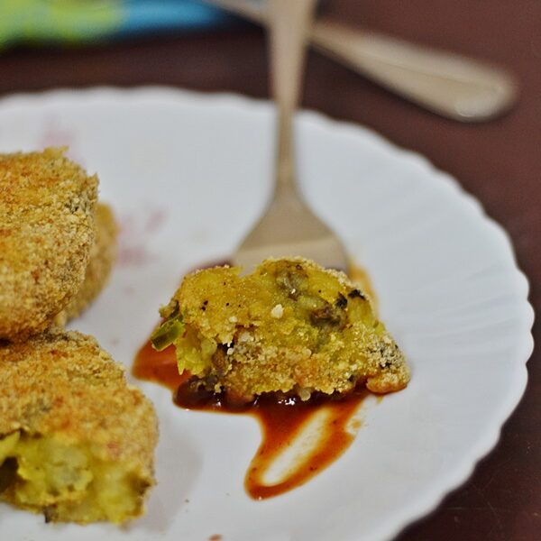 Baked Mushroom Patties/ Cutlets - The Big Sweet Tooth