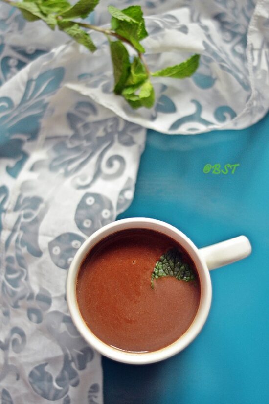 Mint Hot Chocolate - The Big Sweet Tooth