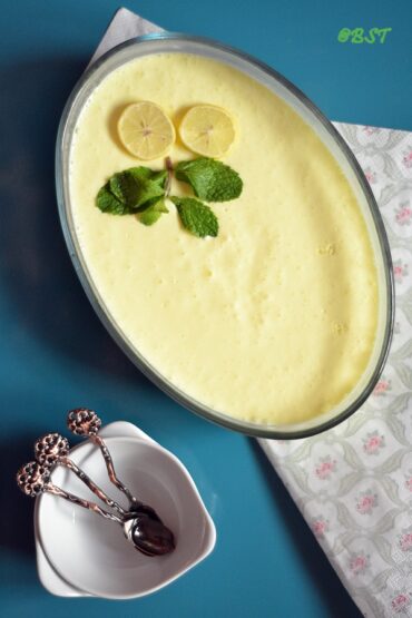 Lemon Cream Cheese Pudding - The Big Sweet Tooth