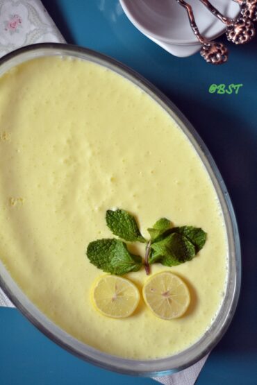 Lemon Cream Cheese Pudding - The Big Sweet Tooth