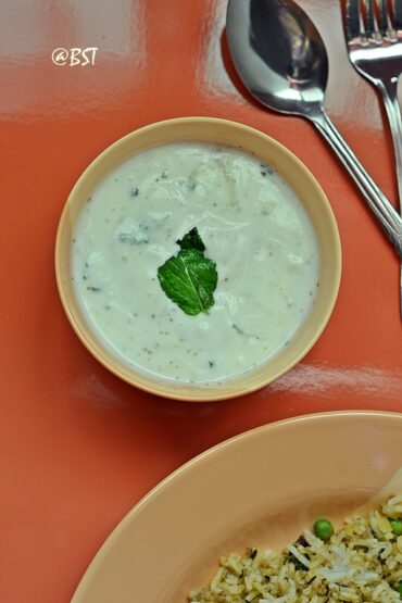 Pakistani Mint Cumin Raita - The Big Sweet Tooth