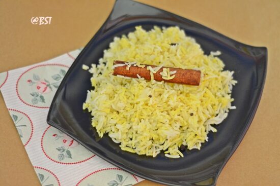 Aash-mal-Zaffran ~ Emirati Saffron Rice - The Big Sweet Tooth