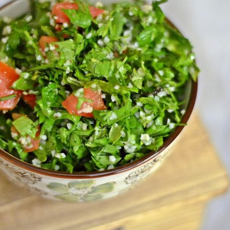Tabbouleh ~ Middle Eastern Parsley Salad - The Big Sweet Tooth