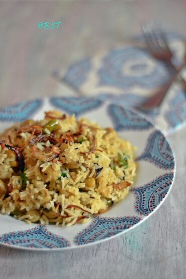 Chana Pulao ~ Chickpea Pilaf - The Big Sweet Tooth