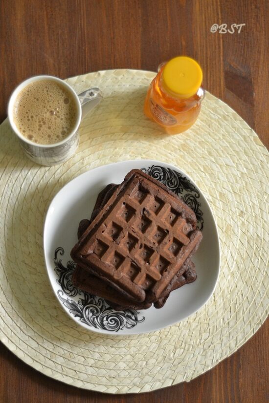 Banana Cocoa Waffles - The Big Sweet Tooth