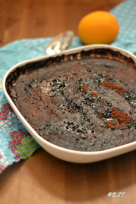 Self Saucing Jaffa Pudding | Chocolate Orange Pudding Cake - The Big ...
