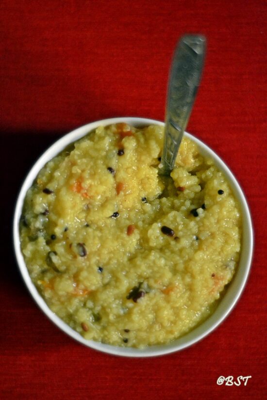 Dalia Upma | Broken Wheat Upma - The Big Sweet Tooth