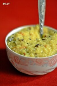 Dalia Upma | Broken Wheat Upma - The Big Sweet Tooth