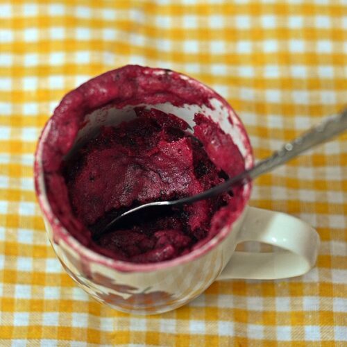 Red Velvet Mug Cake - The Big Sweet Tooth