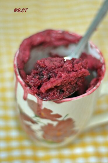 Red Velvet Mug Cake - The Big Sweet Tooth