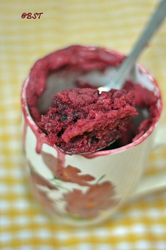 Red Velvet Mug Cake - The Big Sweet Tooth
