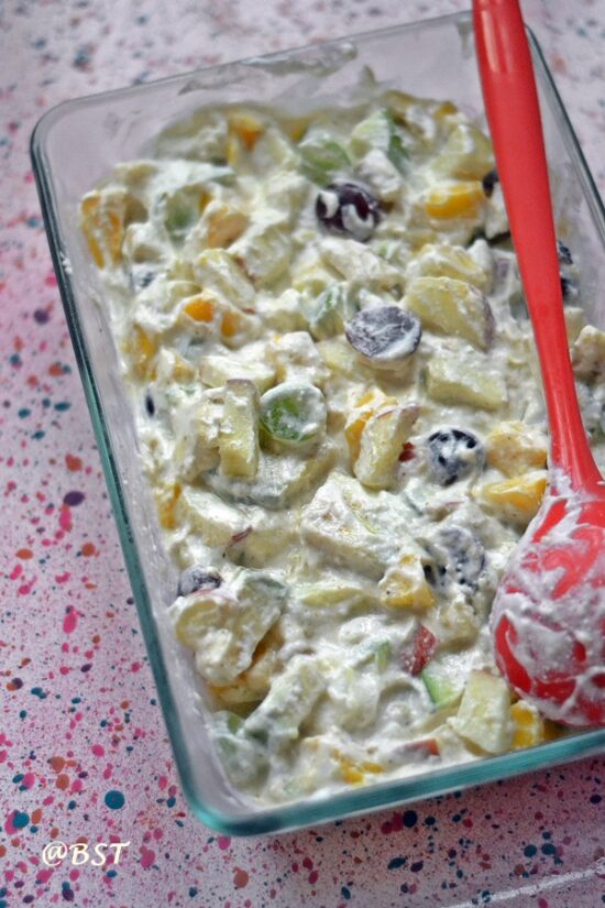 Creamy Fruit Chaat - The Big Sweet Tooth