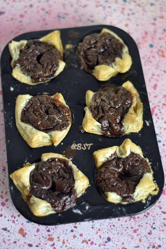 Toffee Chocolate Pastry Tarts - The Big Sweet Tooth