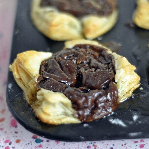 Toffee Chocolate Pastry Tarts - The Big Sweet Tooth