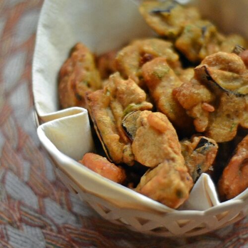Baingan Bhaji - Bringal Fritters - The Big Sweet Tooth