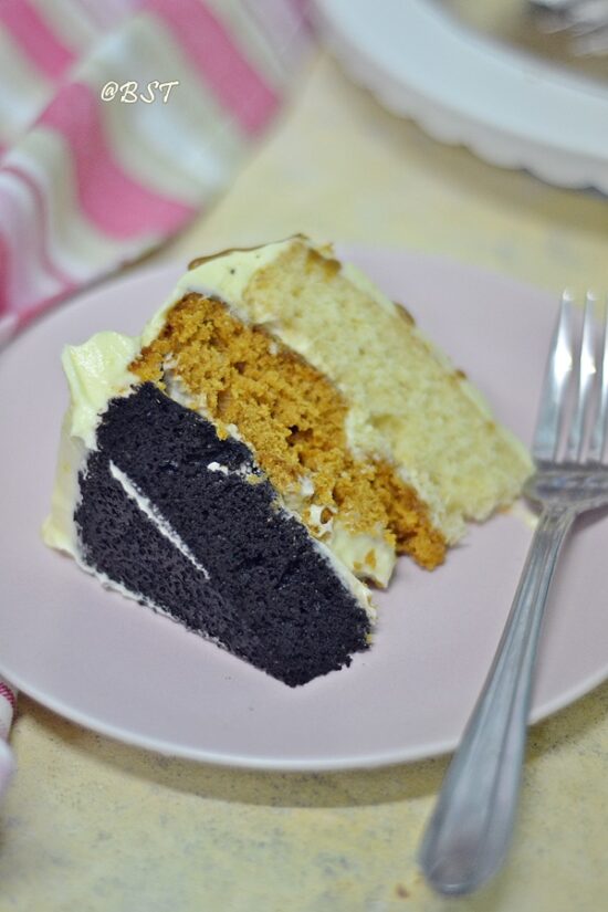 Vanilla Caramel Chocolate Cake | Three Layered Cake - The Big Sweet Tooth