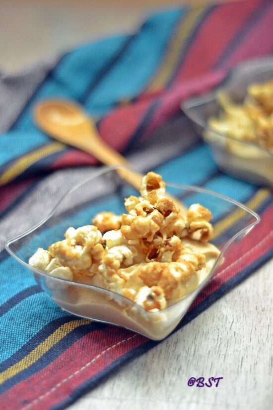 No Bake Lotus Cheesecake Shots with Butterscotch Popcorn - The Big ...