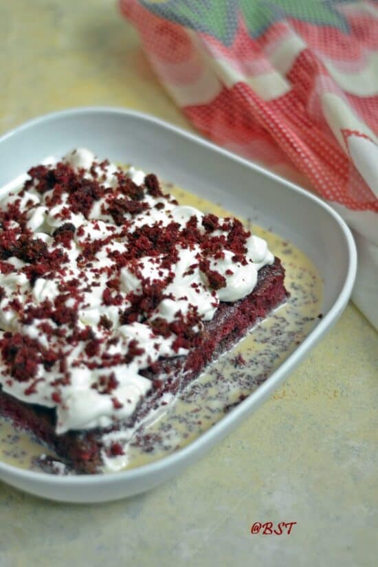 Red Velvet Milk Cake | Red Velvet Tres Leches - The Big Sweet Tooth