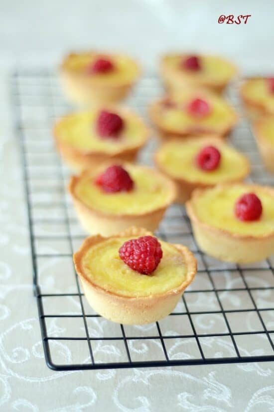 Raspberry Custard Mini Tarts - The Big Sweet Tooth