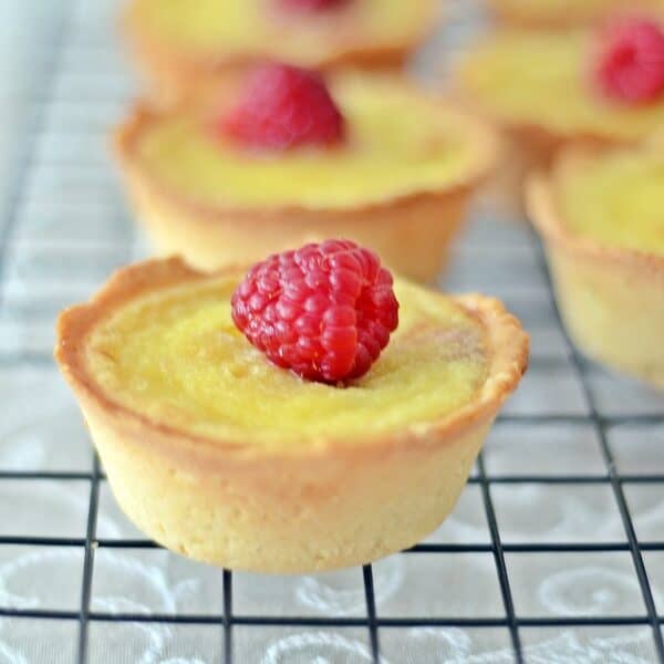 Raspberry Custard Mini Tarts - The Big Sweet Tooth