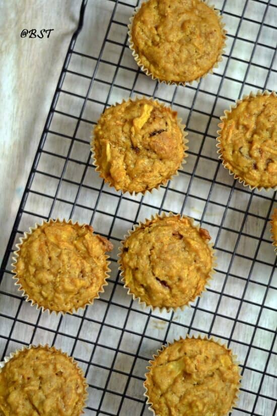 ABC Muffins | Apple Banana Carrot Breakfast Muffins - The Big Sweet Tooth