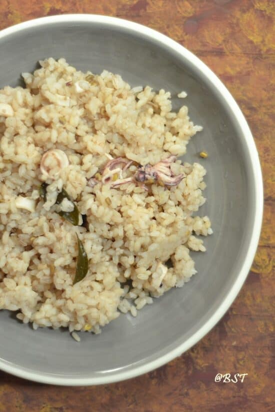 Koonthal Chor | Malabar Squid Rice - The Big Sweet Tooth