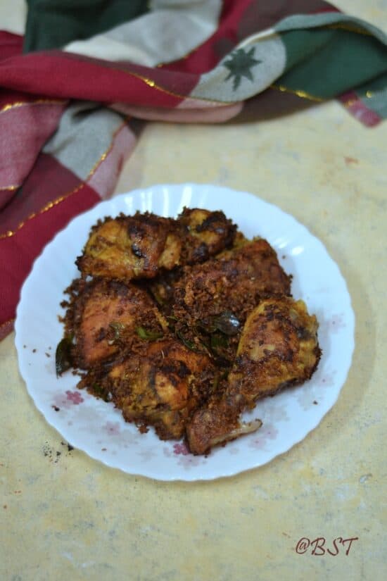 Payyoli Chicken Fry | Payyoli Kozhi Porichath - The Big Sweet Tooth