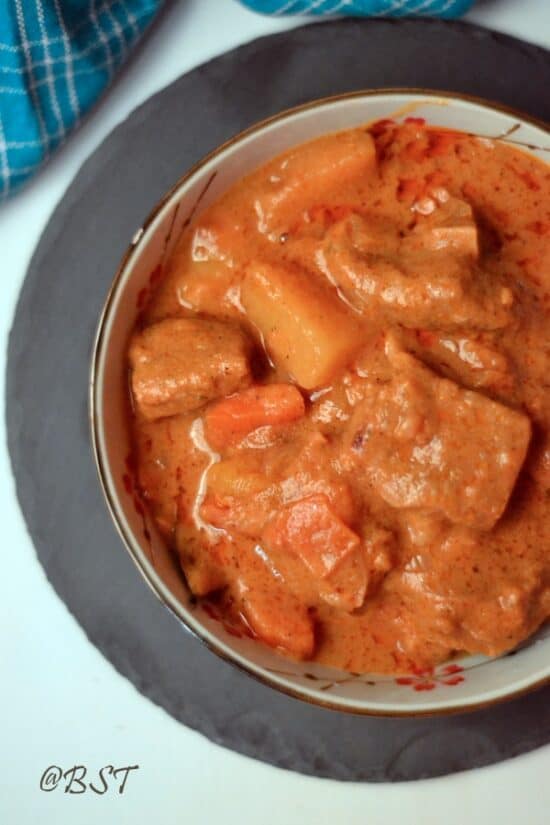 Maafe ~ West African Groundnut Meat Stew - The Big Sweet Tooth