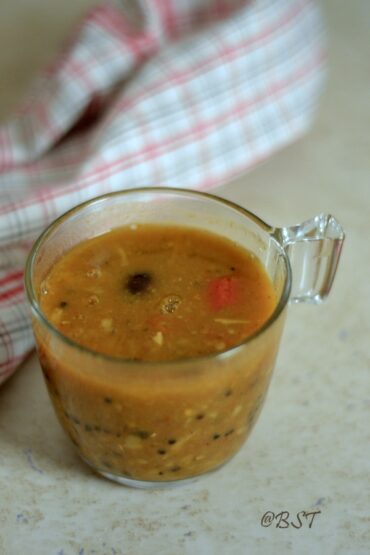 Dal Rasam | Parippu Rasam | Rasam with Lentils - The Big Sweet Tooth