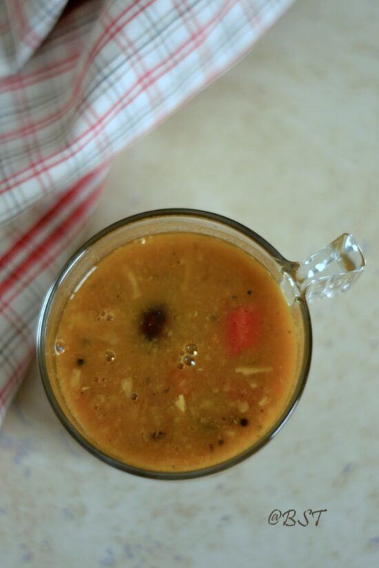 Dal Rasam | Parippu Rasam | Rasam with Lentils - The Big Sweet Tooth