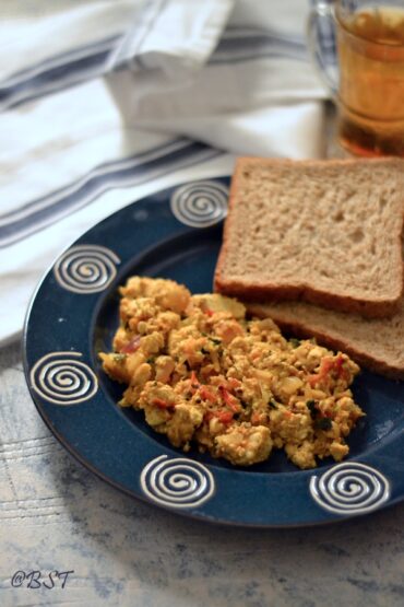 Tofu Bhurji | Spicy Scrambled Tofu - The Big Sweet Tooth