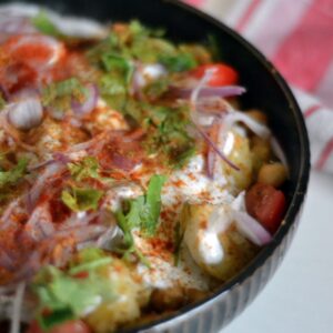 Pakistani Chana Chaat | Easy Chole Chaat with Yogurt - The Big Sweet Tooth