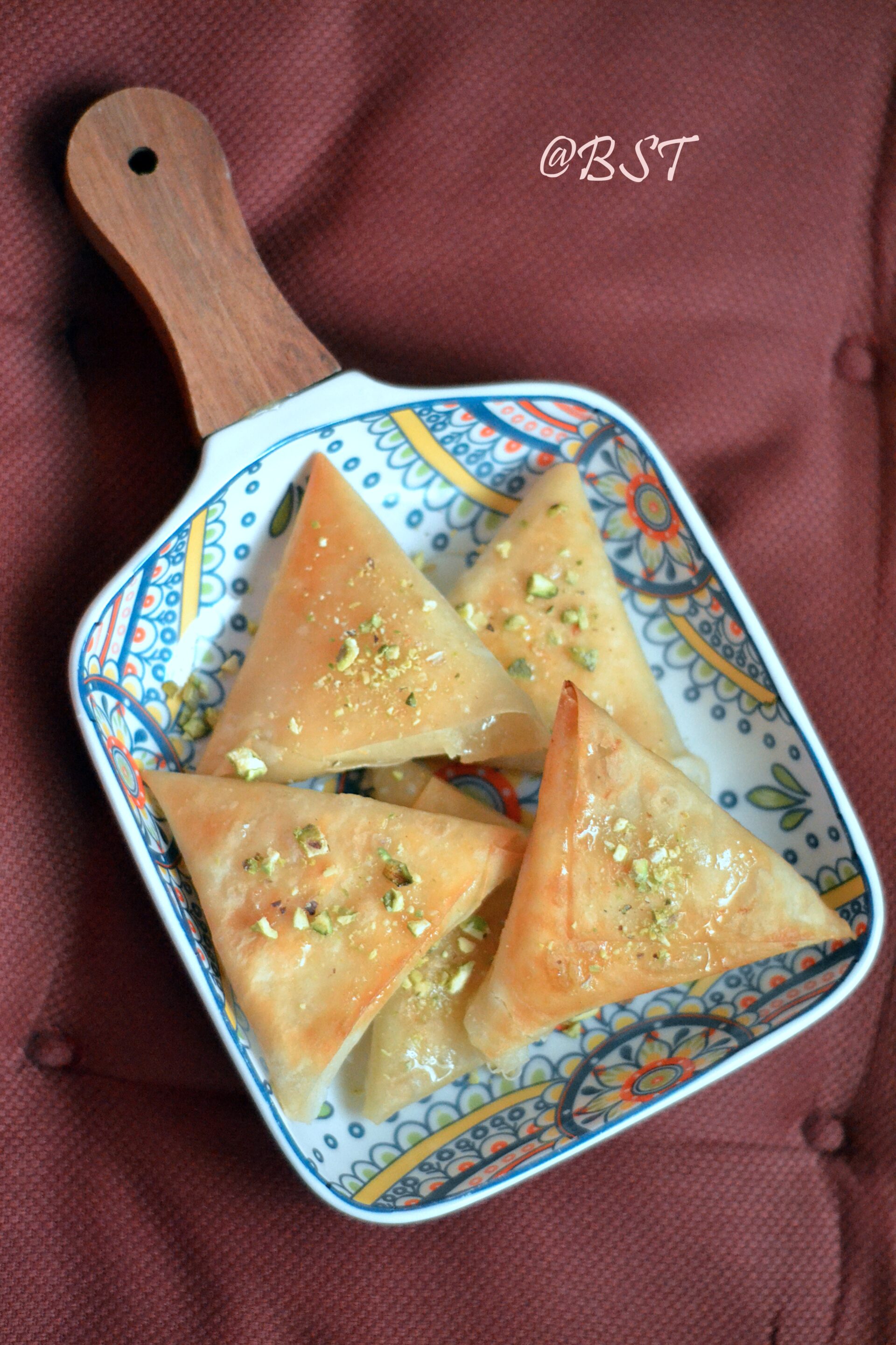 Sweet Cheese Samosas - The Big Sweet Tooth