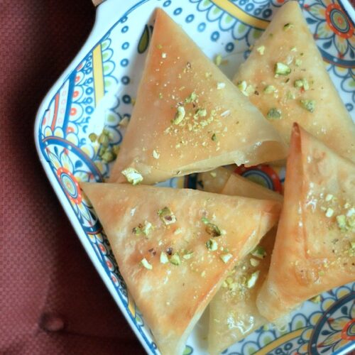 Sweet Cheese Samosas - The Big Sweet Tooth