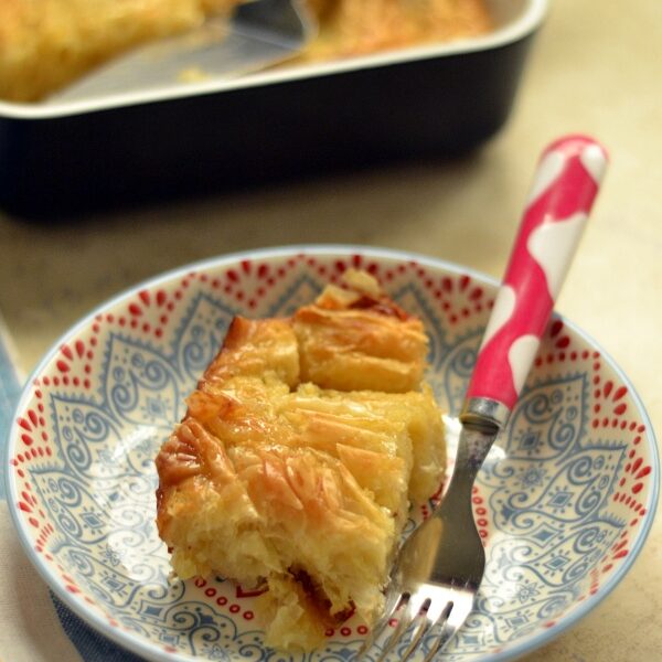 Phyllo Custard Tart | Phyllo Crinkle Cake - The Big Sweet Tooth