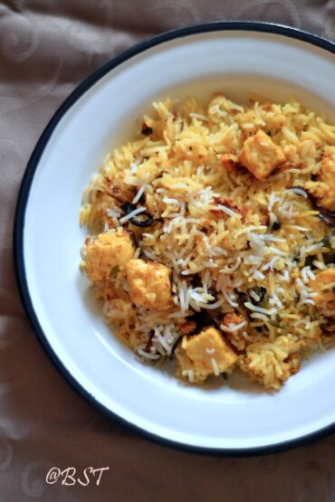 Easy Paneer Biriyani - The Big Sweet Tooth