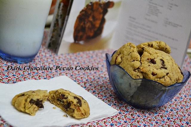 Dark Chocolate Pecan Cookies & A Review! - The Big Sweet Tooth