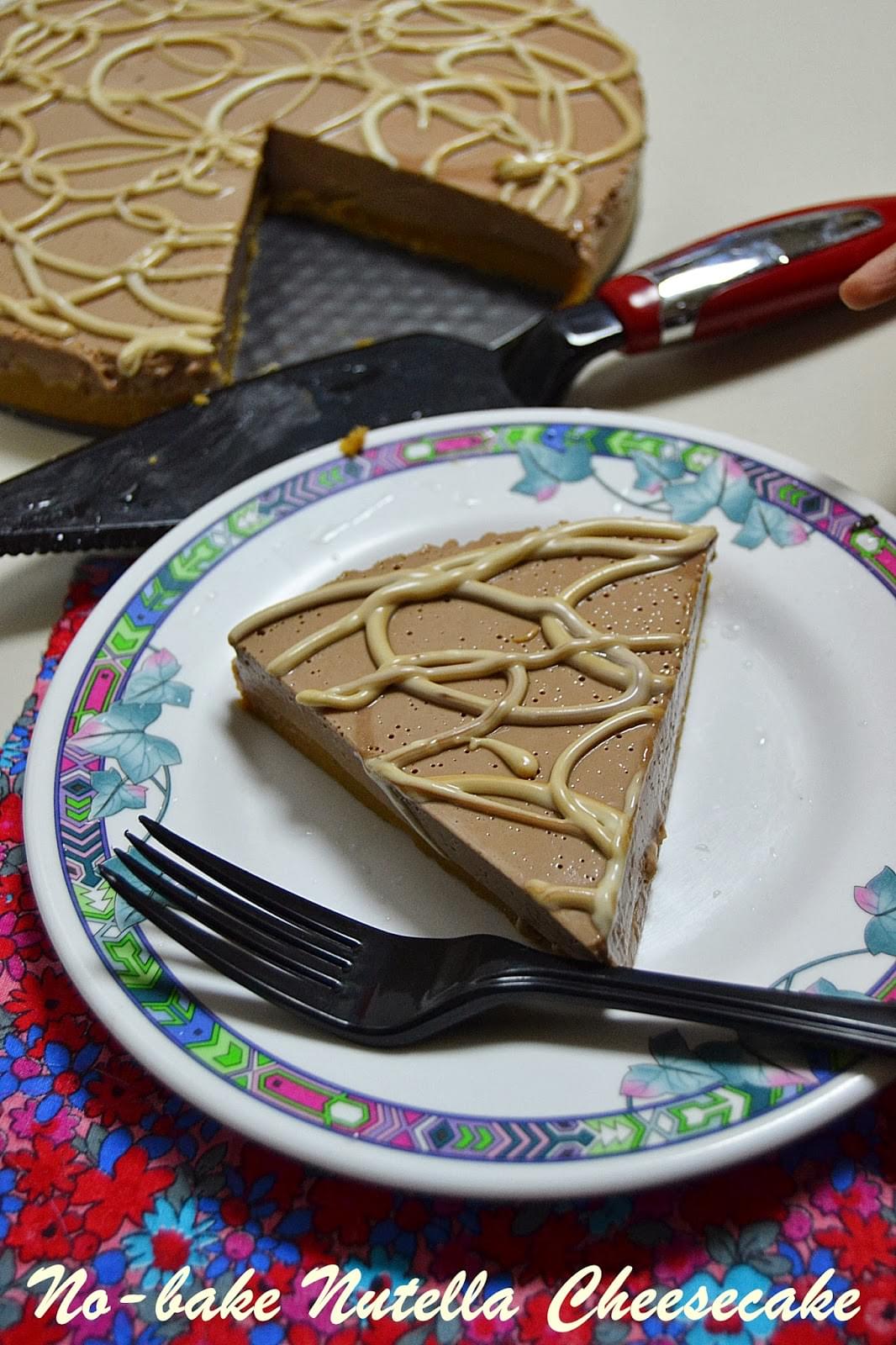 No-bake Nutella Cheesecake - The Big Sweet Tooth